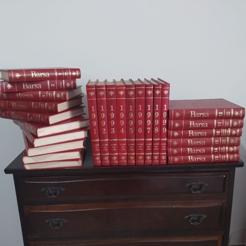 Grande coleção BARSA - Enciclopédia e 9 Livros do ano | Shopee Brasil