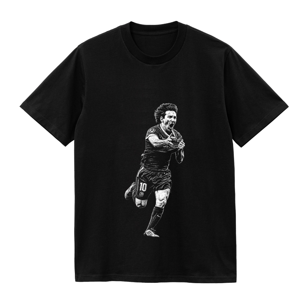 Camiseta Messi | Estampa Premium GOAT | Streetwear Futebol | Unissex ...