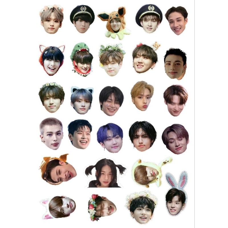 ADESIVOS STRAY KIDS/ STICKERS FACE 50 UNIDADES ( +1 brinde ) | Shopee ...
