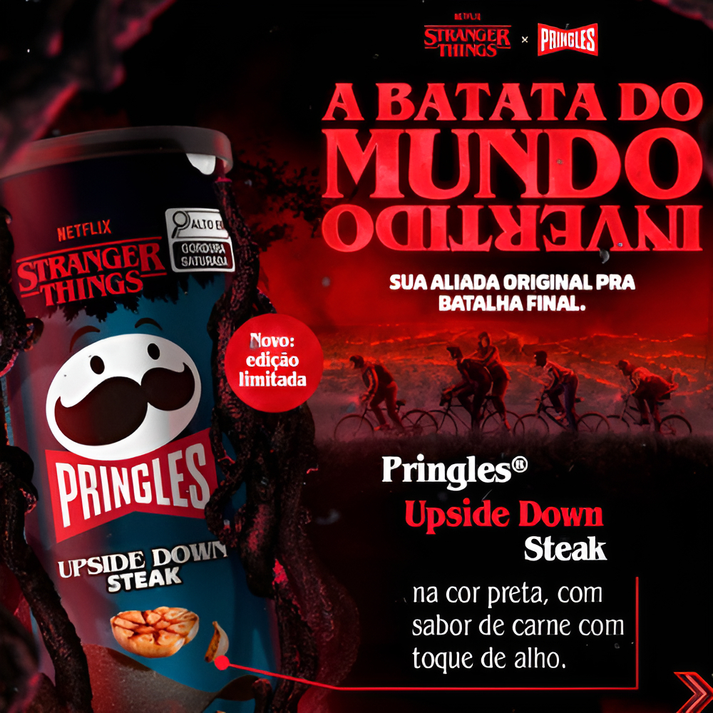 Batata Pringles Netflix Stranger Things Upside Down Steak Carne ...