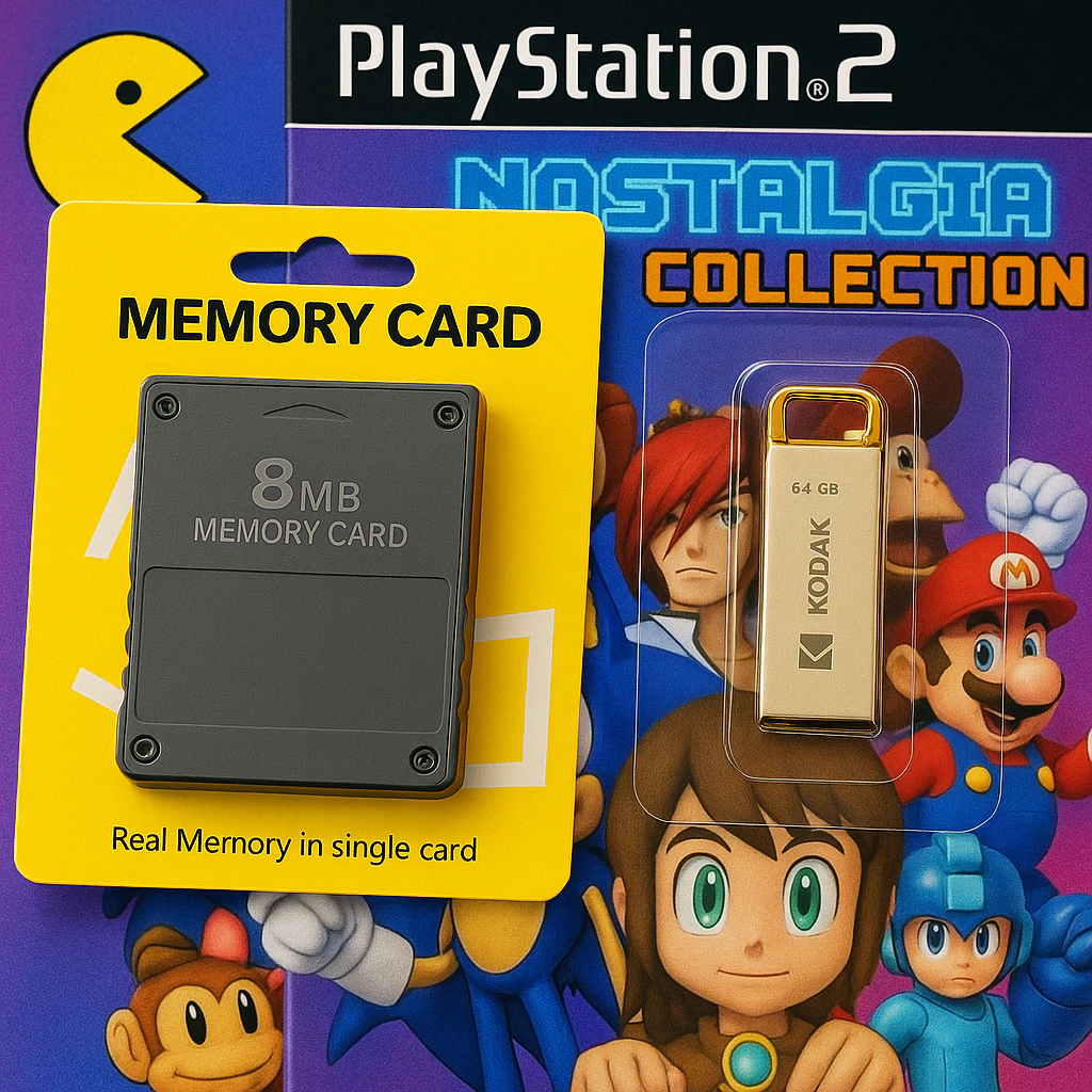 KIT OPL PS2 Pendrive 64GB Com jogos + Memori Card OPL | Pronto para ...