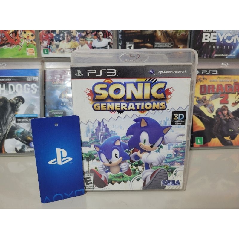 Sonic Generations PS3 - CD Original Mídia Física | Shopee Brasil