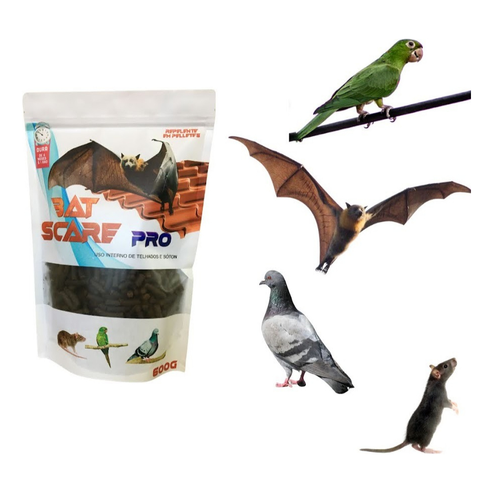 Repelente Espanta Maritacas Morcegos Pombo Pardais Rato Bat Scare 500g ...