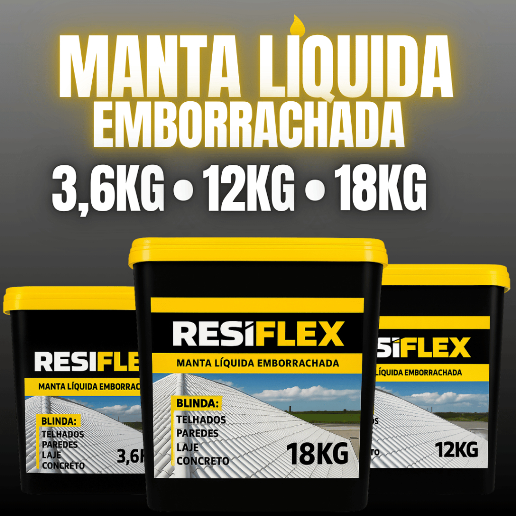 Manta Liquida Resiflex Proteção Contra Umidade Infiltração Vazamentos ...