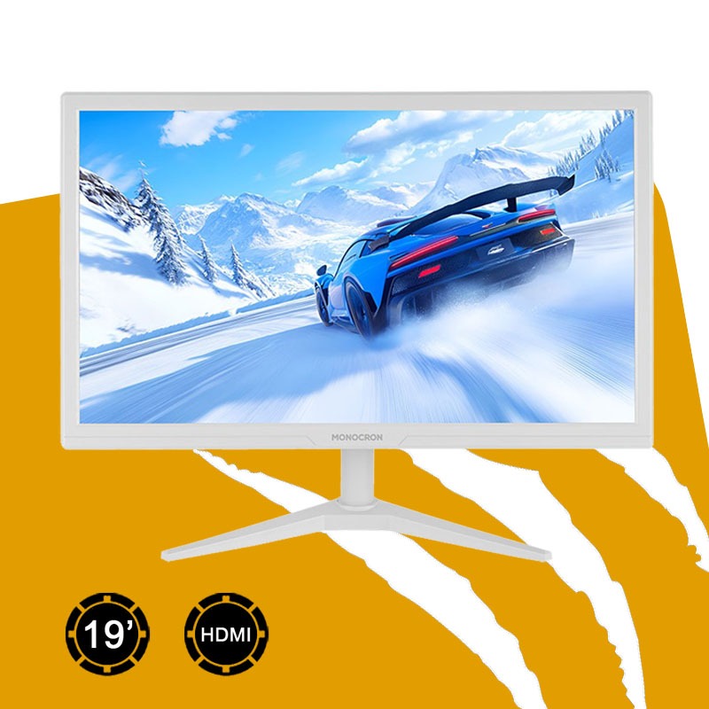 MONITOR BRANCO 19 POLEGADAS HDMI 75HZ | Shopee Brasil
