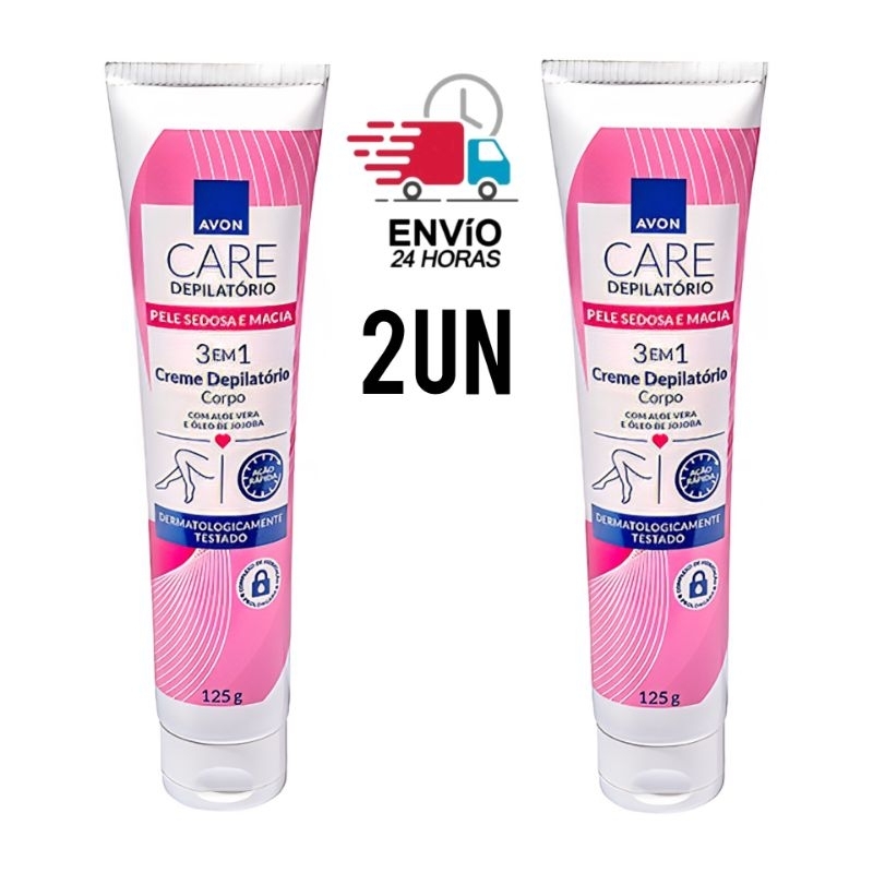 kit Creme Depilatório para o Corpo Avon Care 125g Antigo Skin so Soft ...