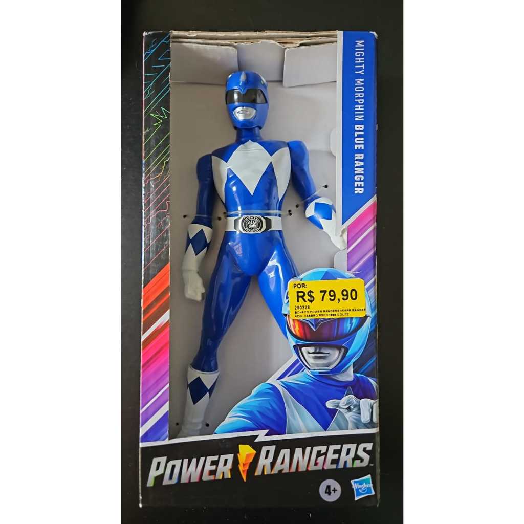 Ranger Azul - Power Rangers Mighty Morphin Hasbro | Shopee Brasil