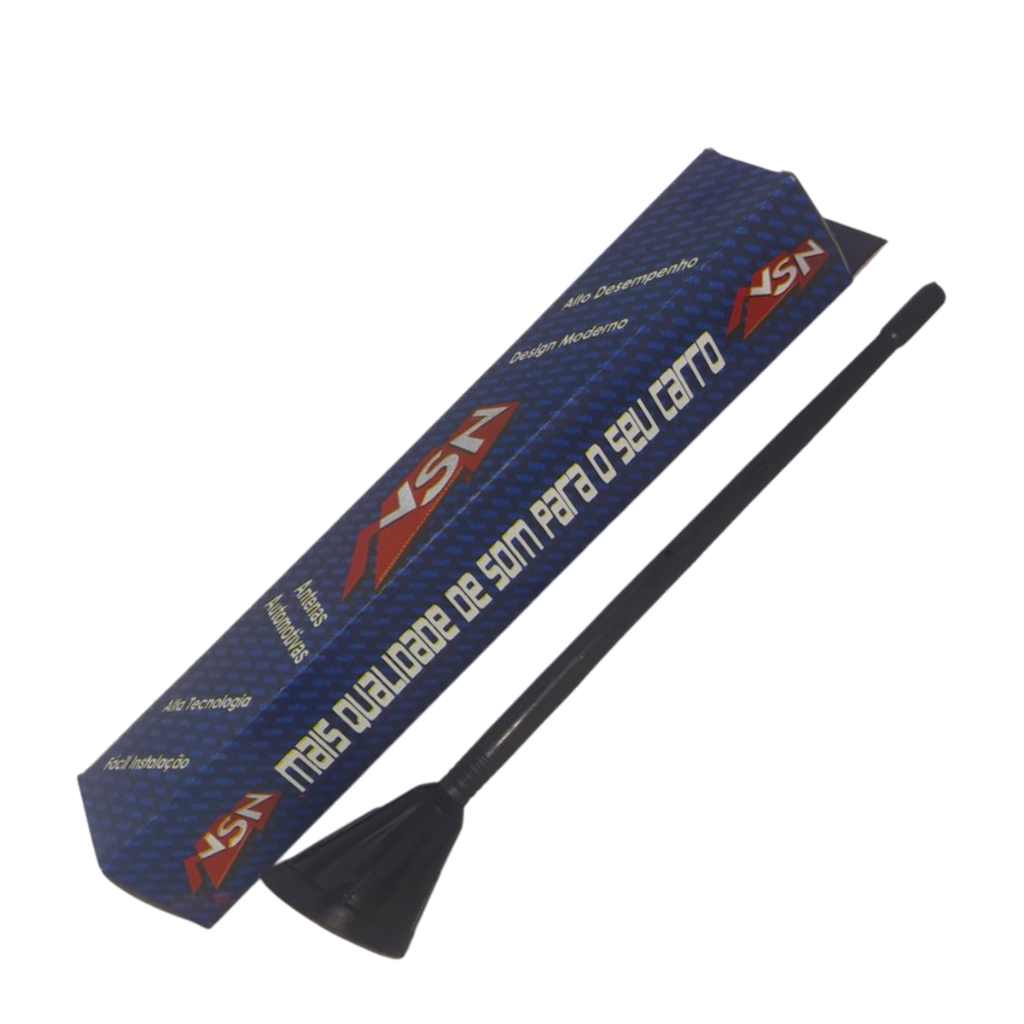 ANTENA UNIVERSAL DECORATIVA SEM SINAL PRETA Ka Fit Clio Fox | Shopee Brasil