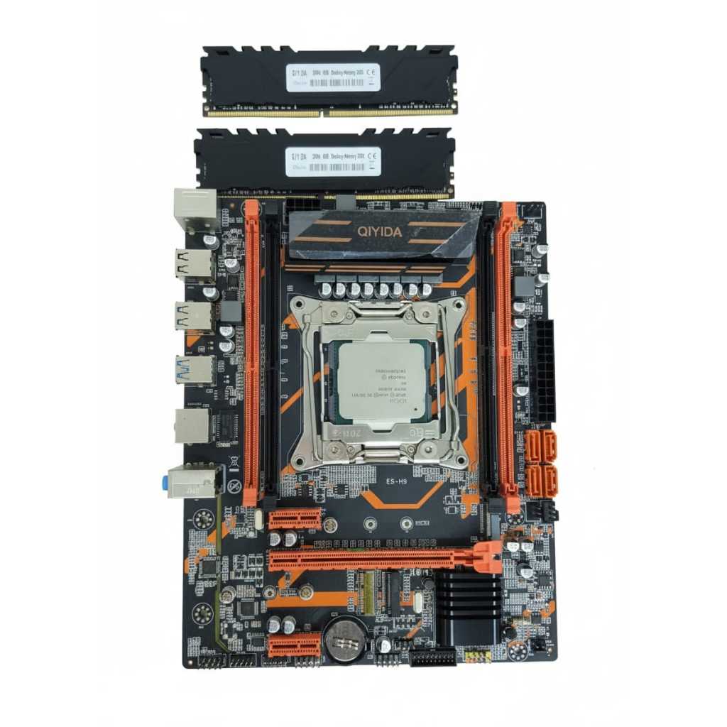 Kit Placa Mãe Qiyida Intel Xeon E5 2670 V3 + Placa X99 + 2x 8GB DDR4 ...