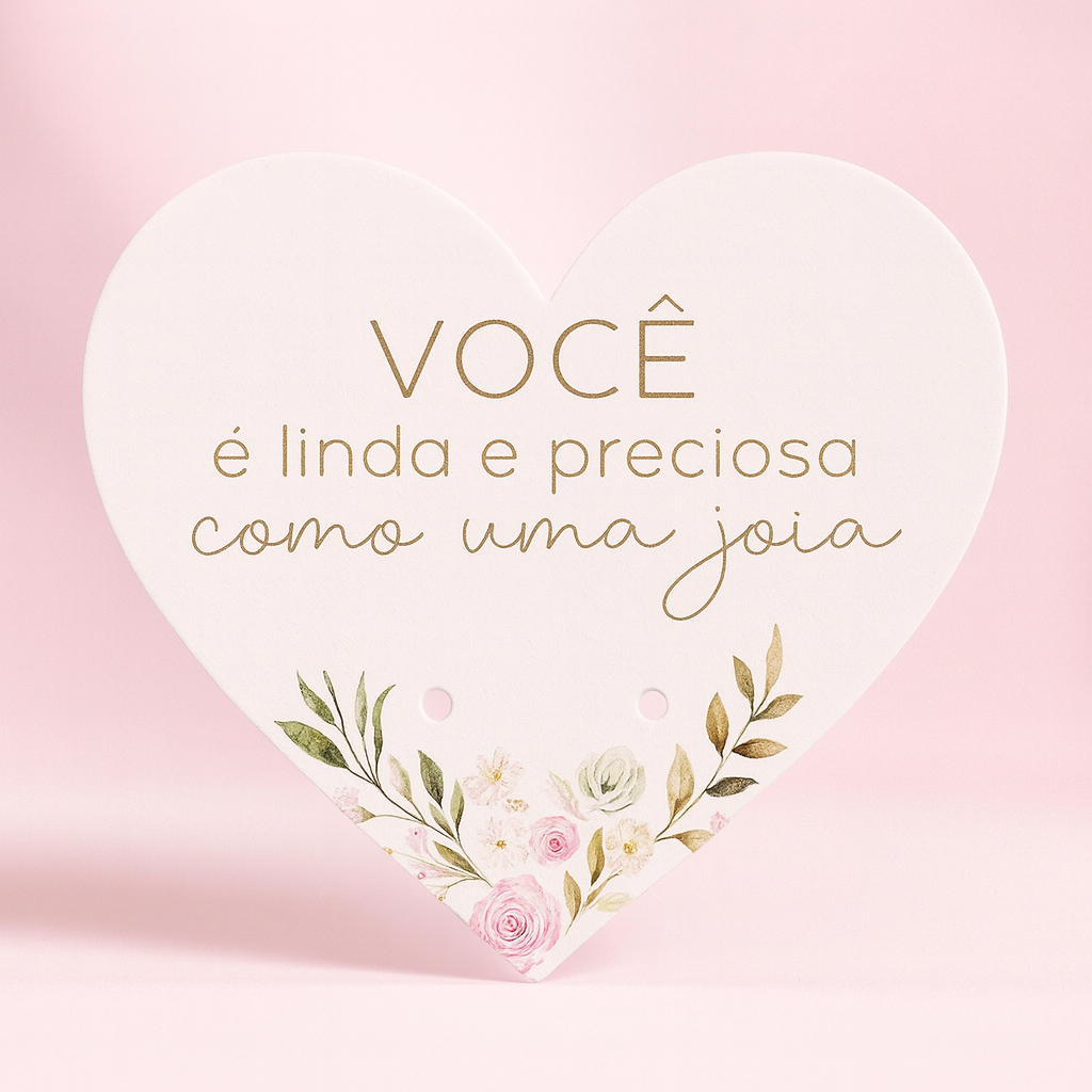 Tag Para Brincos Com Furos 5x4cm (Somente Tag) | Shopee Brasil