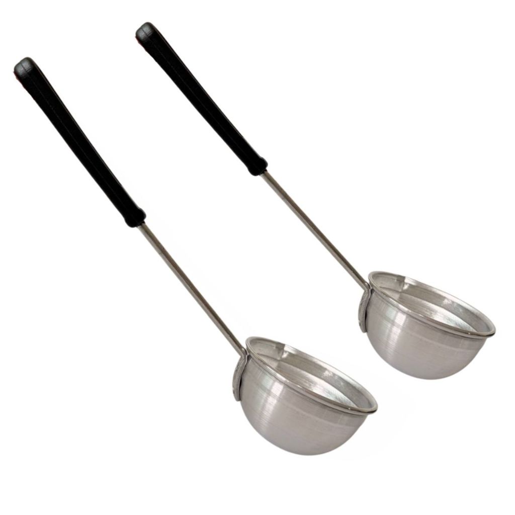 Kit Concha de Alumínio 7cm e 9 cm c/ Cabo e Bico para Velas | Shopee Brasil