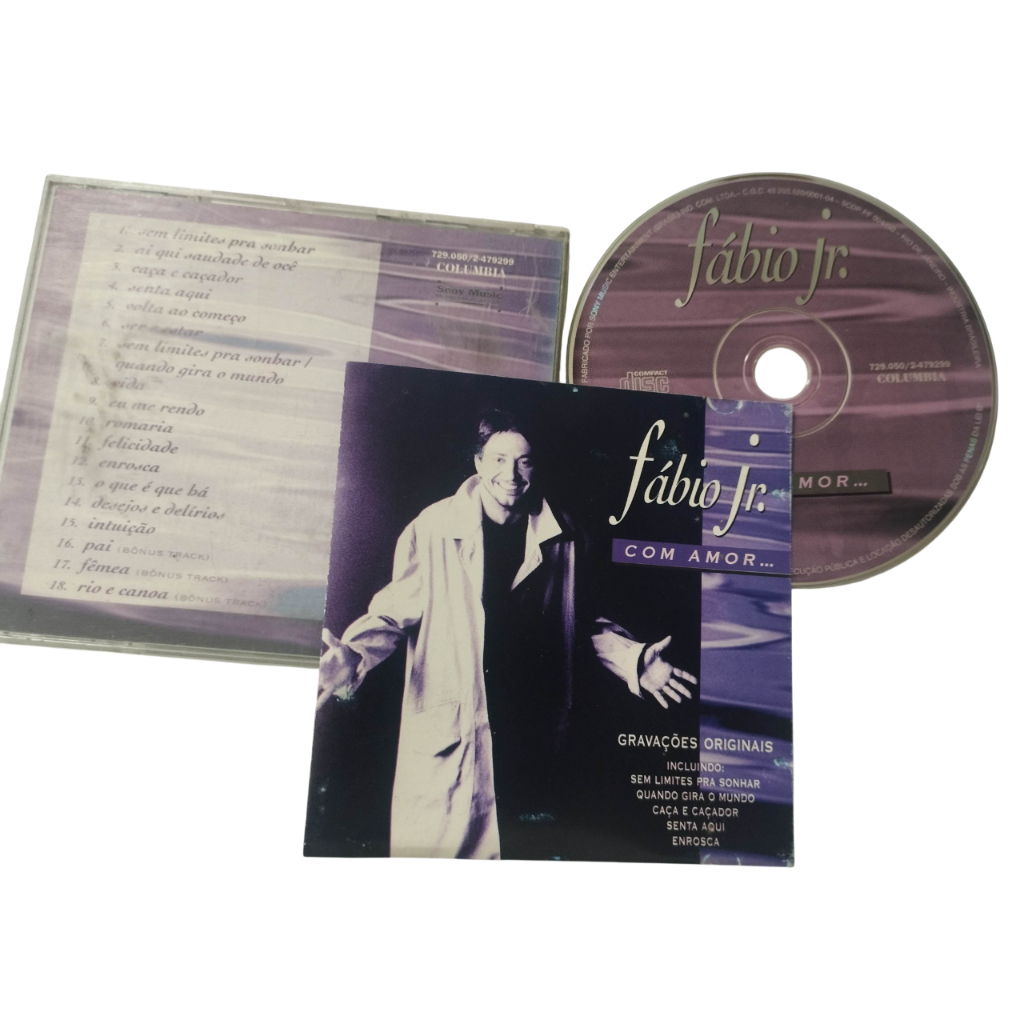 Cd - Fábio Jr - Com Amor (coletânea) | Shopee Brasil