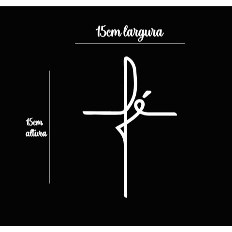 Adesivo Fé Em Deus Religioso Recorte sem fuindo | Shopee Brasil