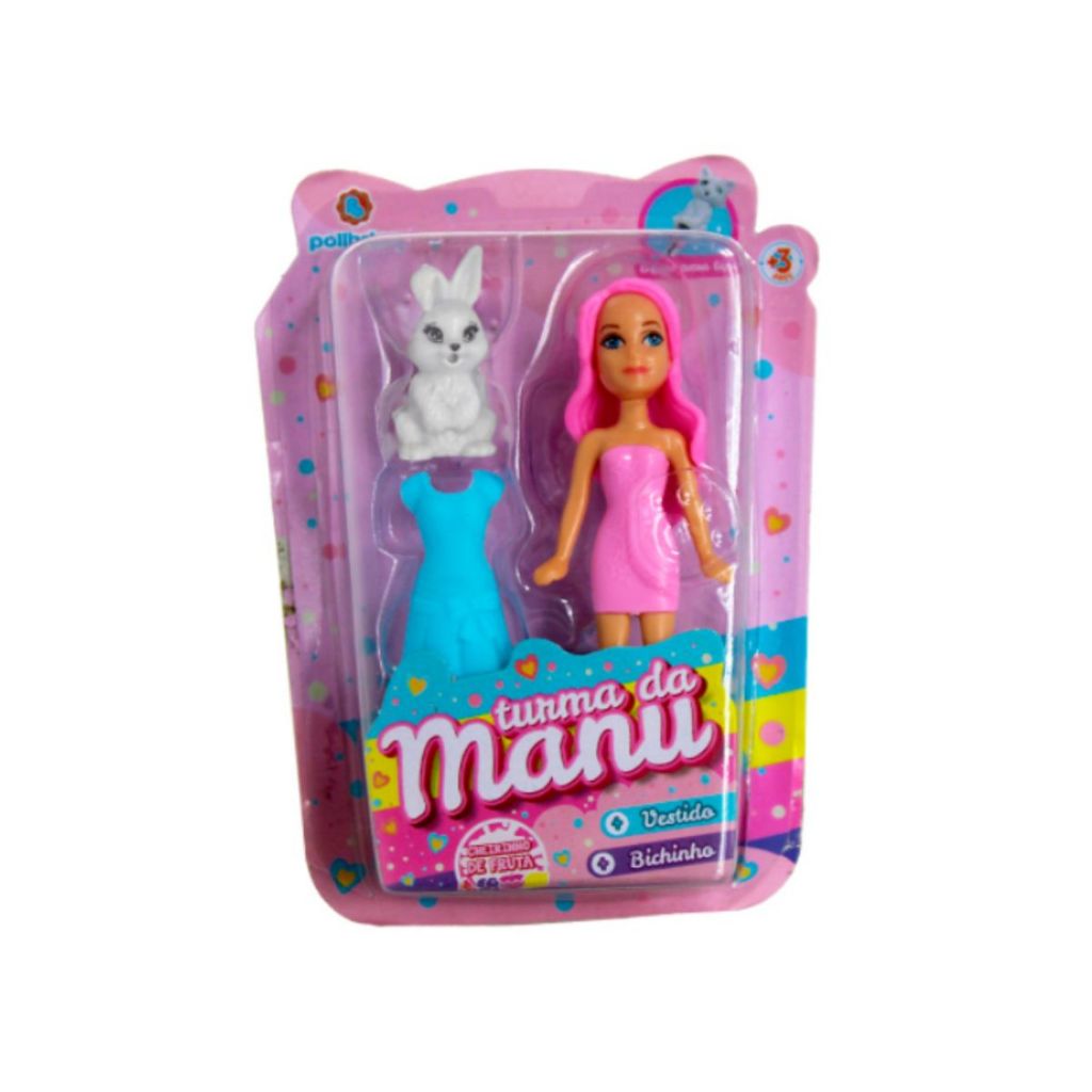 Bonequinha Turma da Manu com Pet e Acessorios tipo Polly | Shopee Brasil