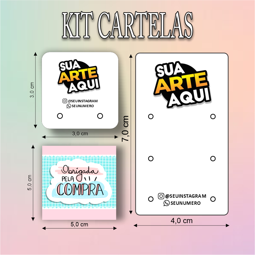 CARTELAS TAGS PERSONALIZADAS | Shopee Brasil