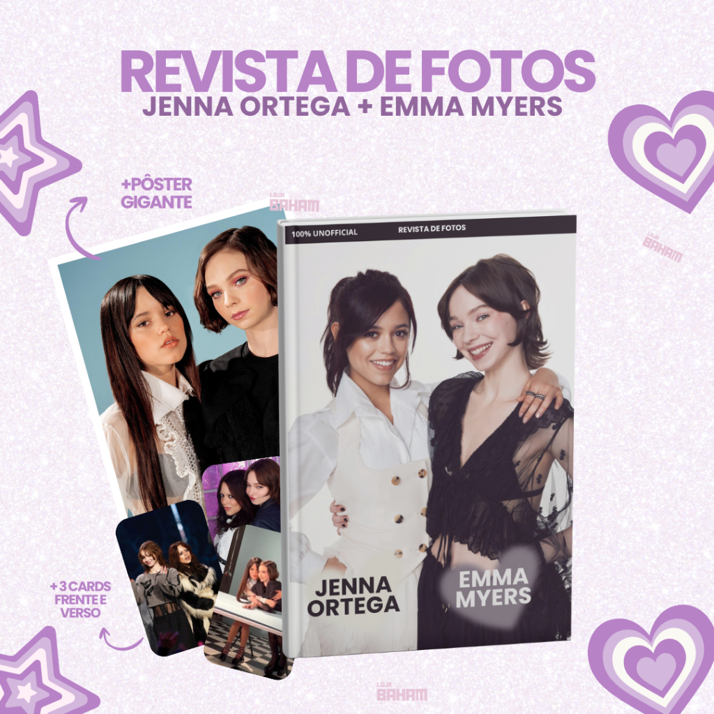 REVISTA DE FOTOS JEMMA (JENNA ORTEGA + EMMA MYERS) - FANMADE + POSTER ...