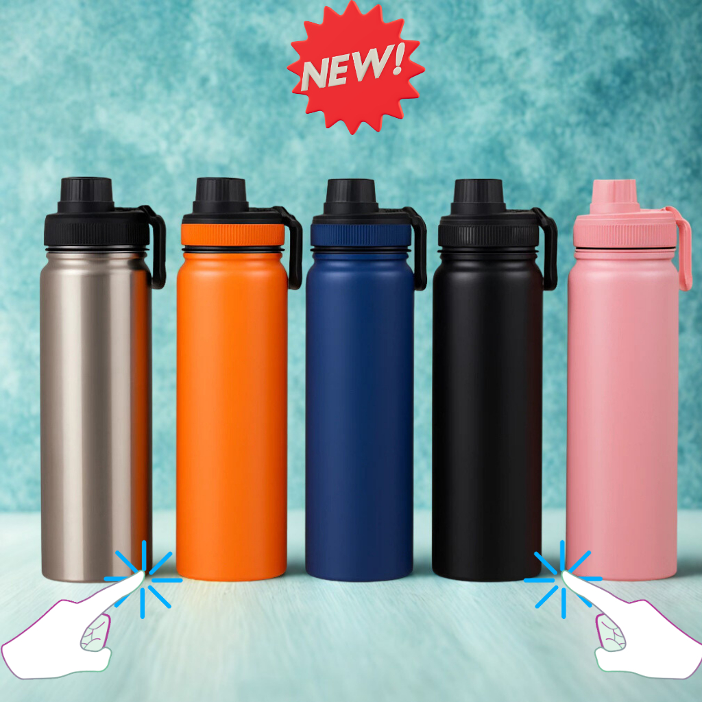 Garrafa De Água Térmica 800ML Inox Antivazamento Premium | Shopee Brasil