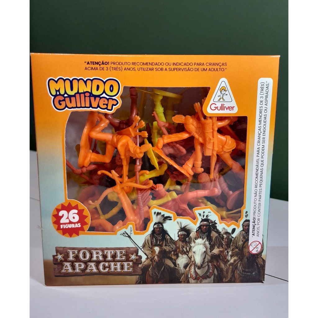 GULLIVER Miniatura Colecionável Forte Apache Índios | Shopee Brasil