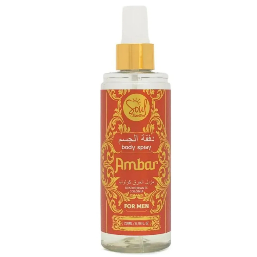 Body Splash Âmbar For Men 200ml - Soul | Shopee Brasil