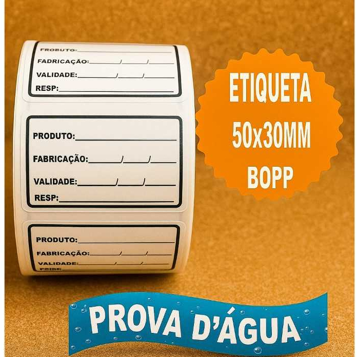 400 ETIQUETAS VALIDADE PARA ALIMENTOS CONGELADOS E RESFRIADOS BOPP ...