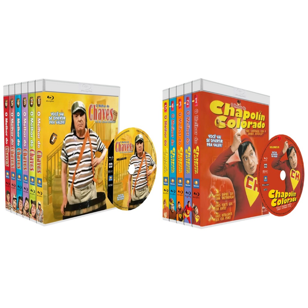Blu-ray Pack seriado Chaves + Chapolin Colorado - Edição contendo as ...