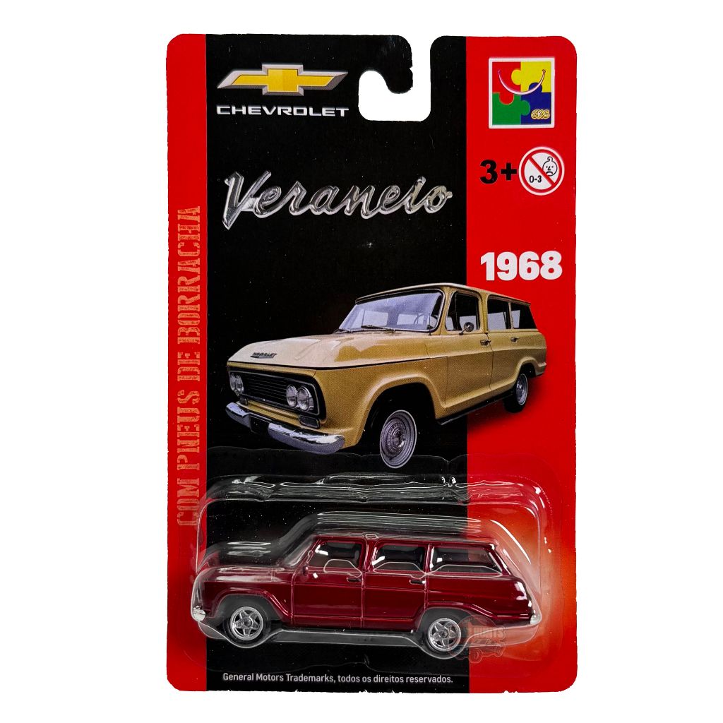 Miniatura 1968 Chevrolet Veraneio - Vermelho - CKY Toys | Shopee Brasil