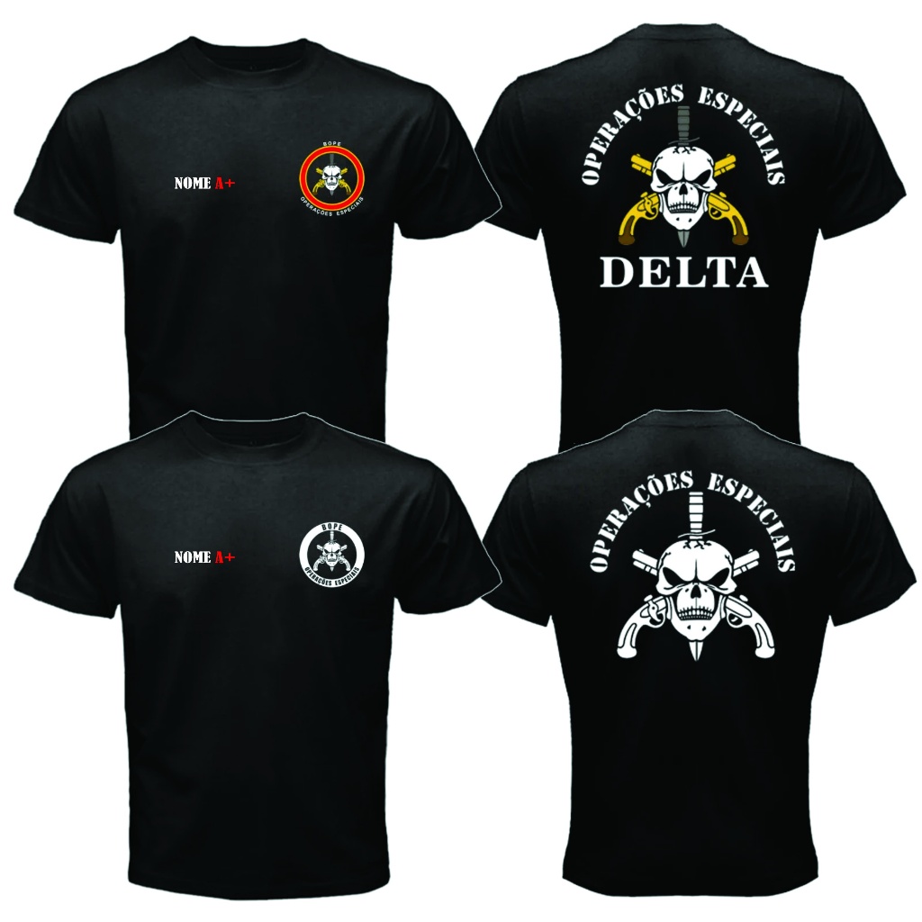 Camisa Tática Militar Dry Fit UV Operações Especiais Personalizada 2 ...