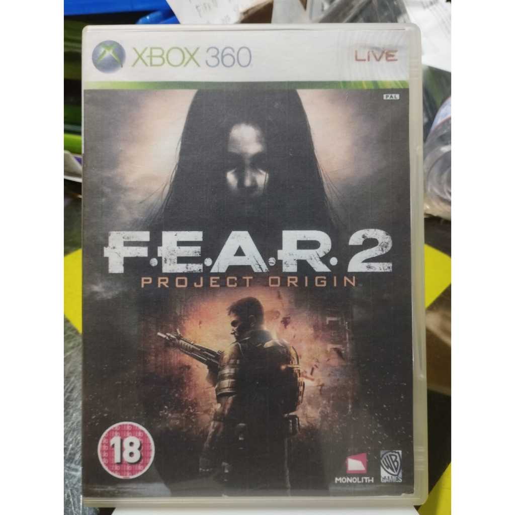 FEAR 2 xbox 360 Project Origin midia fiisca original (CAPA REIMPRESSA ...