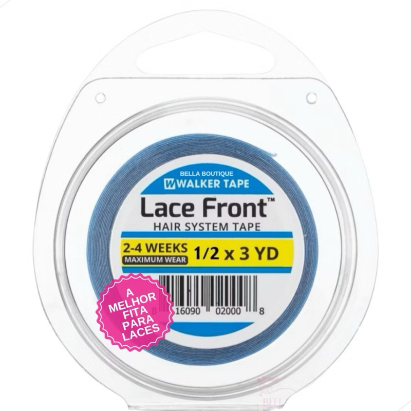 Fita Adesiva Capilar Mega Hair Prótese Walker Tape Lace Front Extra ...