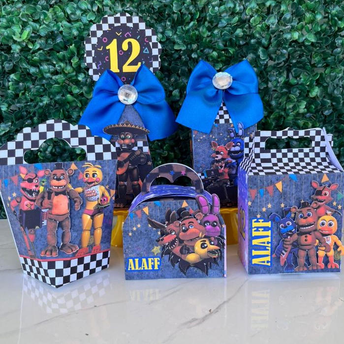Kit Caixinhas Personalizadas Five Nights at Freddy - Lembrancinhas para ...