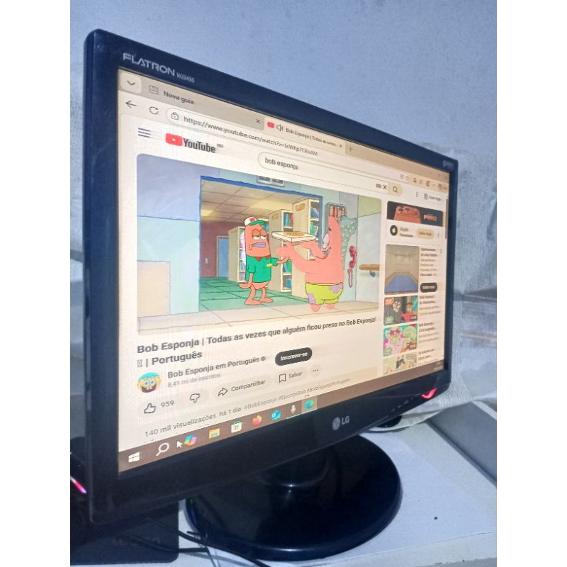 MONITOR LG FLATRON MODELO W2243S, 22 POLEGADAS . | Shopee Brasil