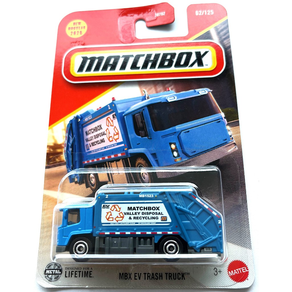 Carrinho MatchBox MBX EV TRASH TRUCK (Código JBN75) - CARRO DE BOMBEIRO ...
