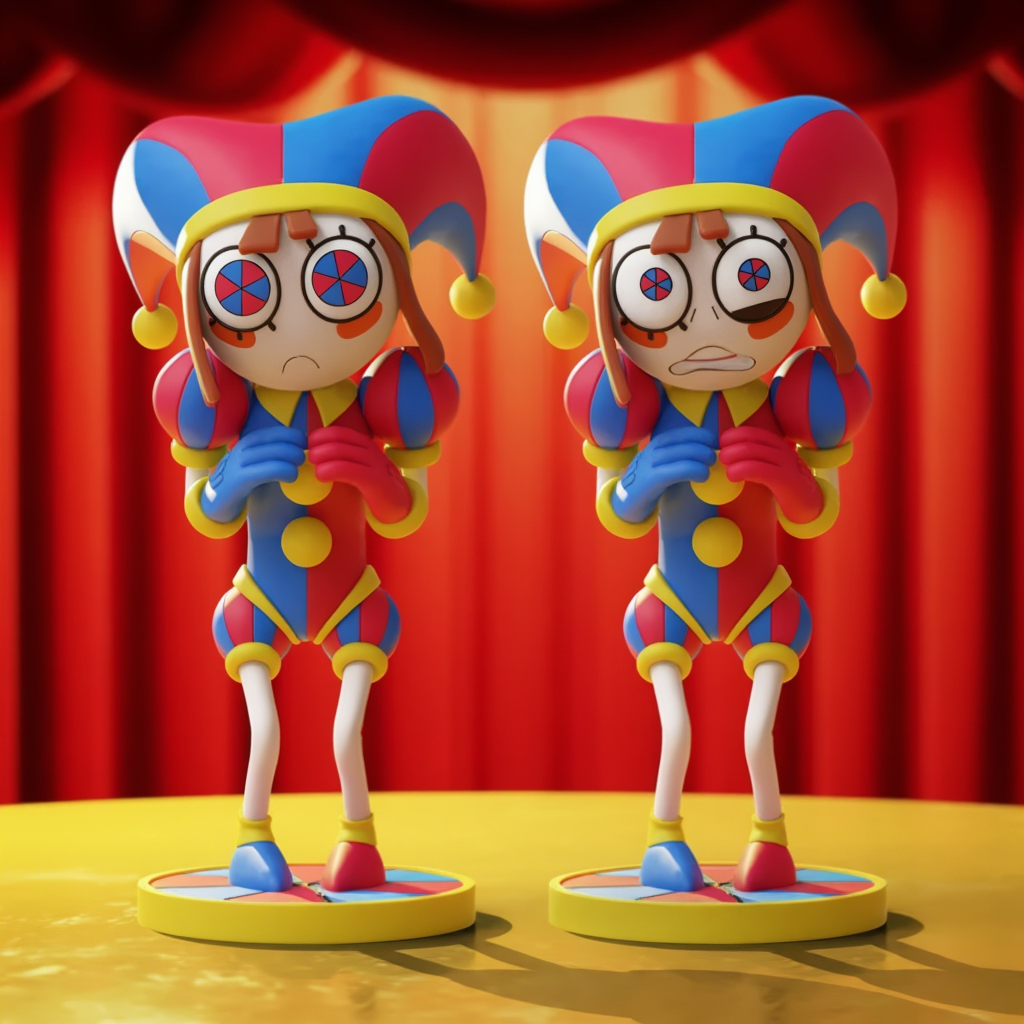 Pomni | The Amazing Digital Circus | Action Figure Diorama e Decoração ...