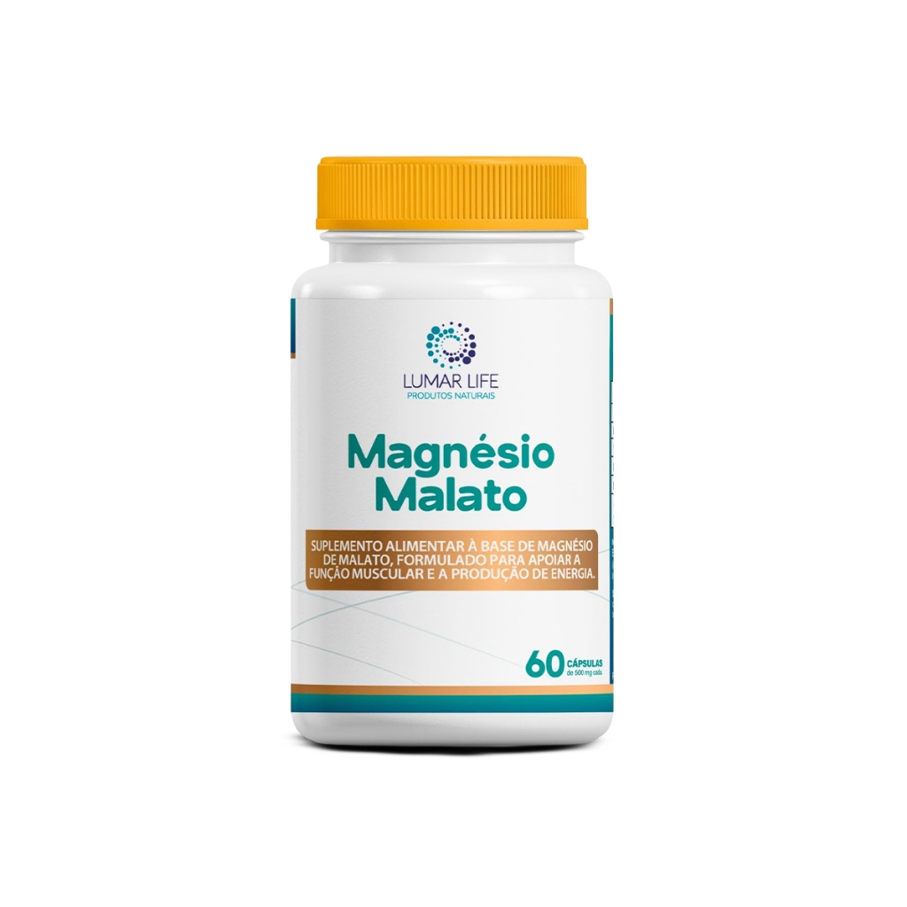 Suplemento de Magnésio de Malato Premium Labure | 60 Cápsulas | Energia ...