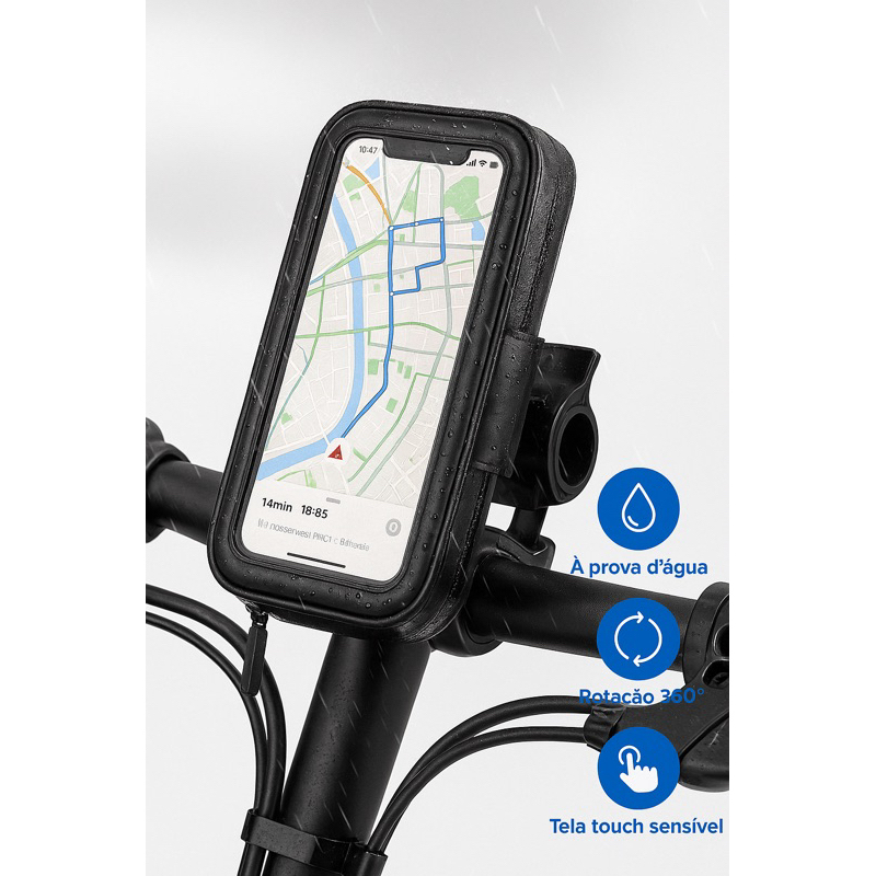 Suporte para Moto e Bicicleta à Prova d’Água IT-BLUE LE-030D Universal ...