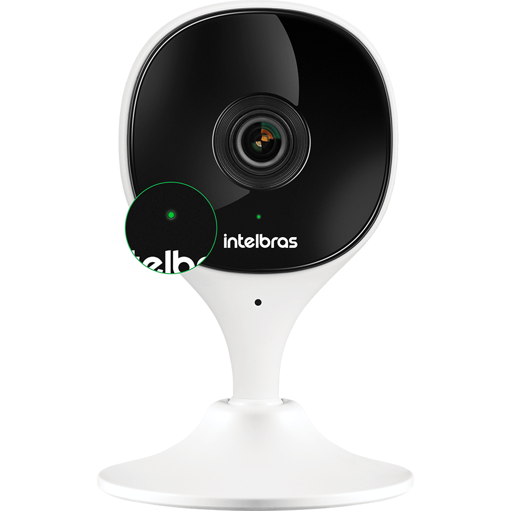 Câmera interna Wi-Fi Full HD IMX C Intelbras com microfone e ...