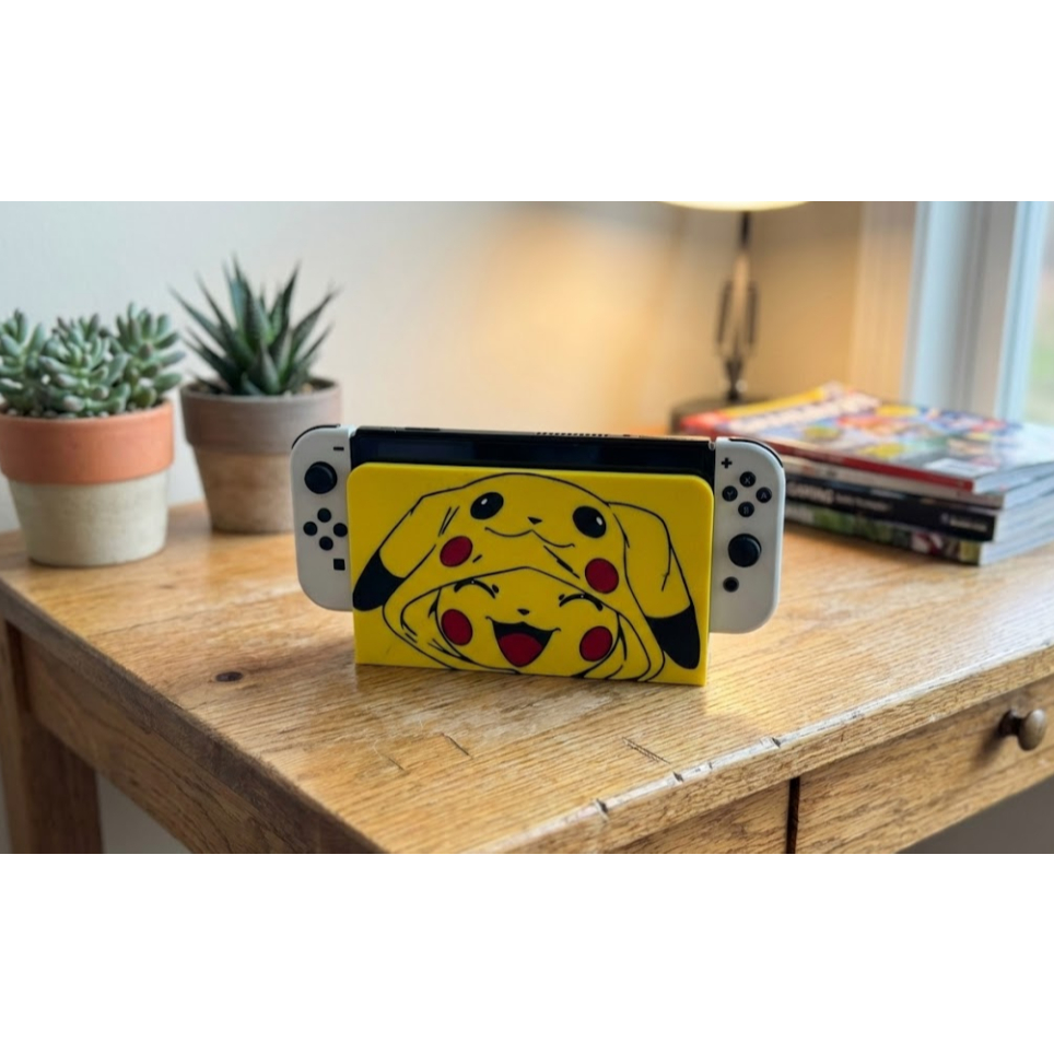 Capa Case para Dock Nintendo Switch - Pikachu Pokémon 3D ...