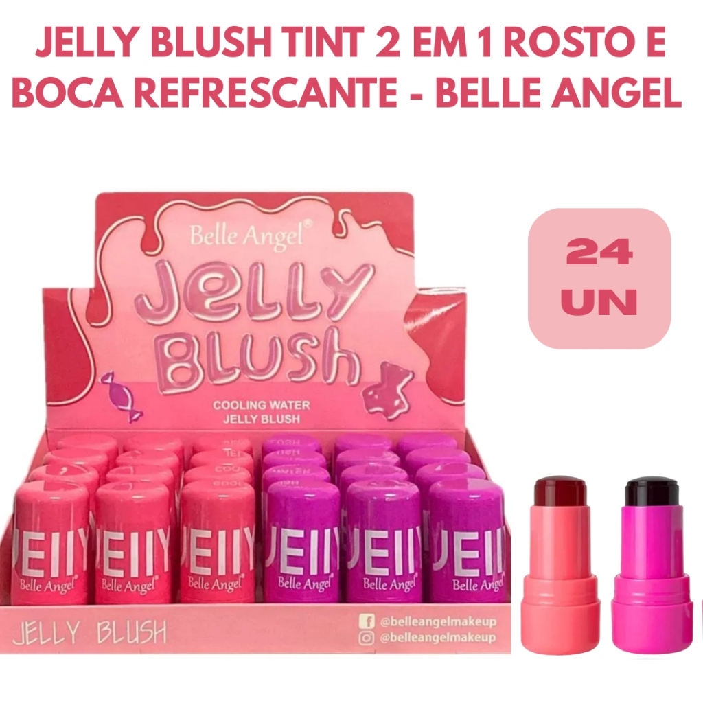 JELLY BLUSH TINT 2 EM 1 ROSTO E BOCA REFRESCANTE BELLE ANGEL - BOX COM ...