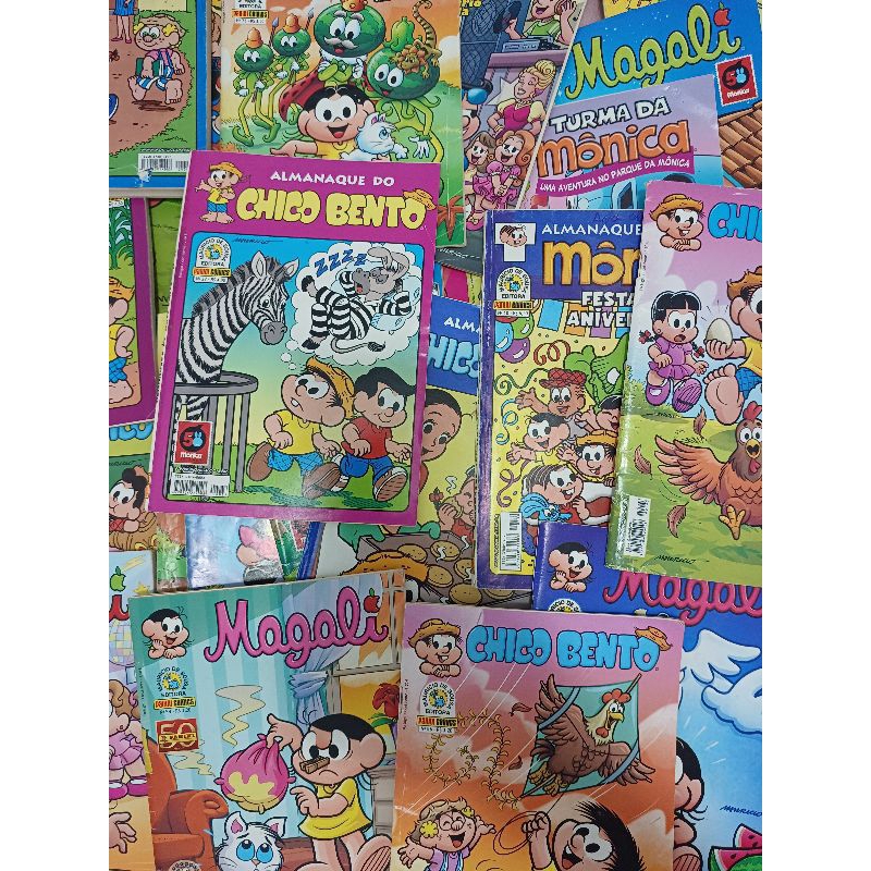 KIT 6 GIBIS TURMA DA MÔNICA (aleatórios) | Shopee Brasil