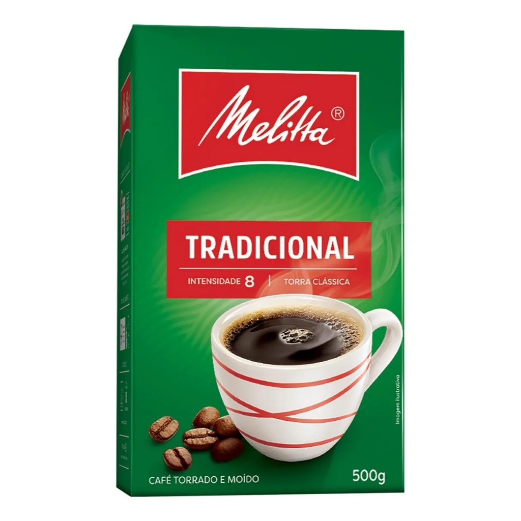 Café Melitta 500g - Sabor tradicional café torrado e moído em pó ...