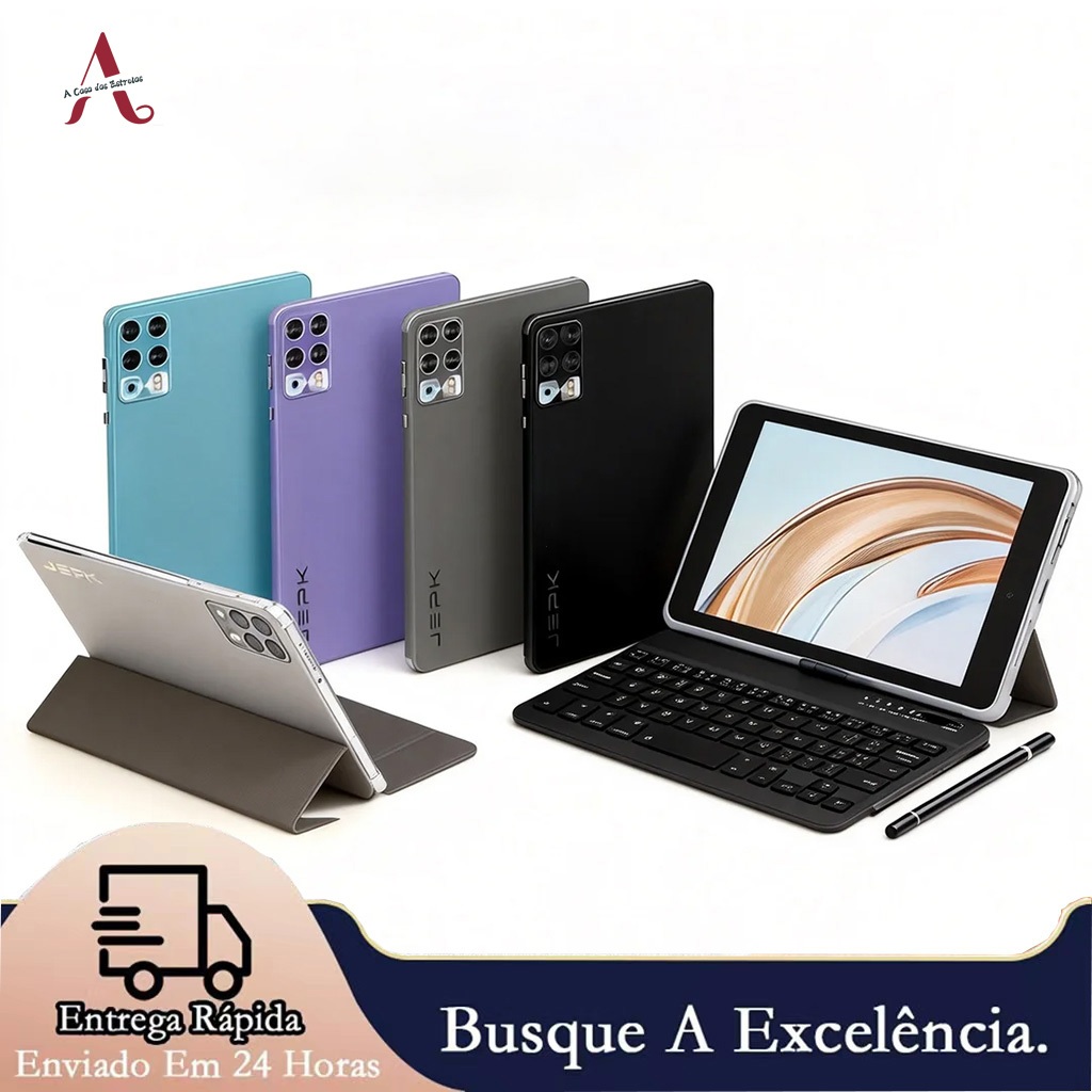 Tablet com Teclado+Mouse 5GB RAM 512GB Android 14 Câmera 5MP+13MP ...
