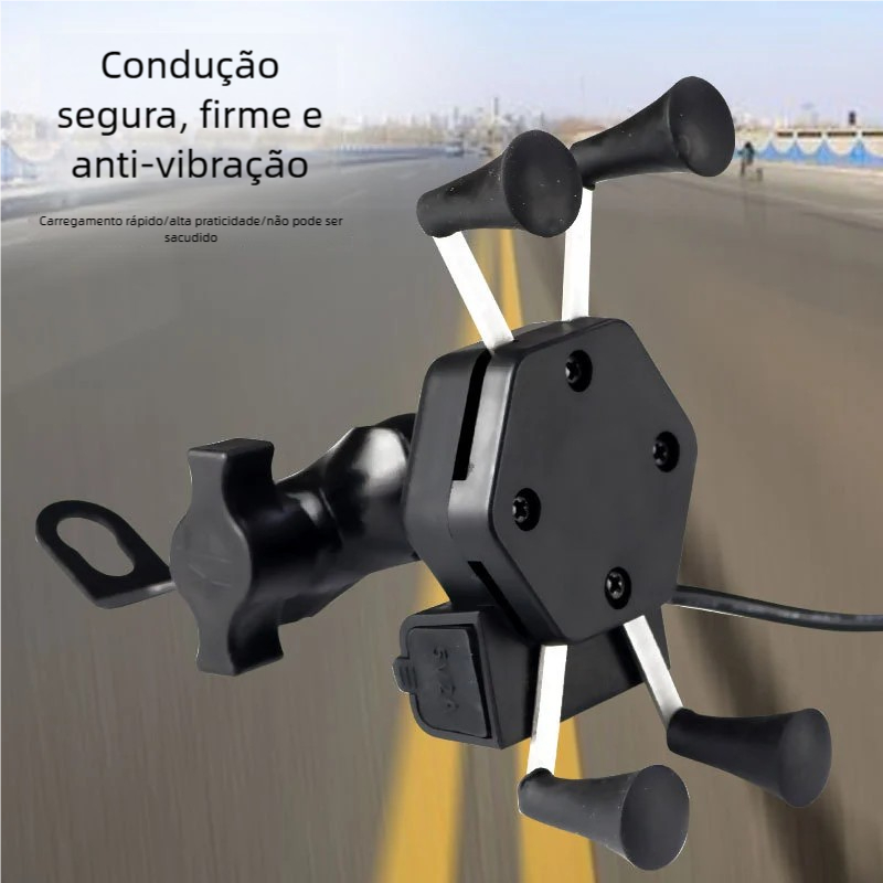 Suporte Universal para Moto com Carregador Turbo - Stallion, Aprovado ...