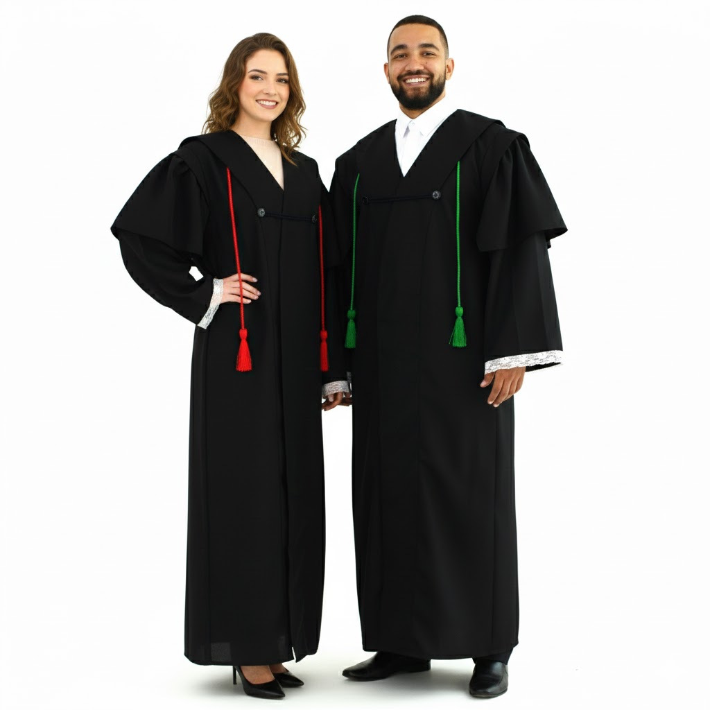 Beca/Toga Profissional para Juizado – Modelo Completo com Torçal ...
