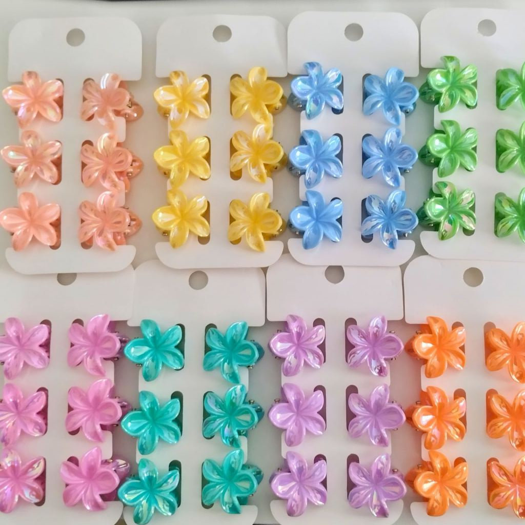 KIT 6 MINI PIRANHA PEQUENA CORES IGUAIS | FESTA DAS CORES | PRESILHA ...
