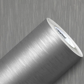 3m Adesivo Vinil Aço Escovado Inox Prata Imprimax Geladeira e Fogão ...