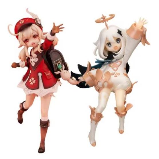 Genshin Impact: Klee 16 cm e Paimon (Hu Tao) 13 cm Anime PVC Desktop ...