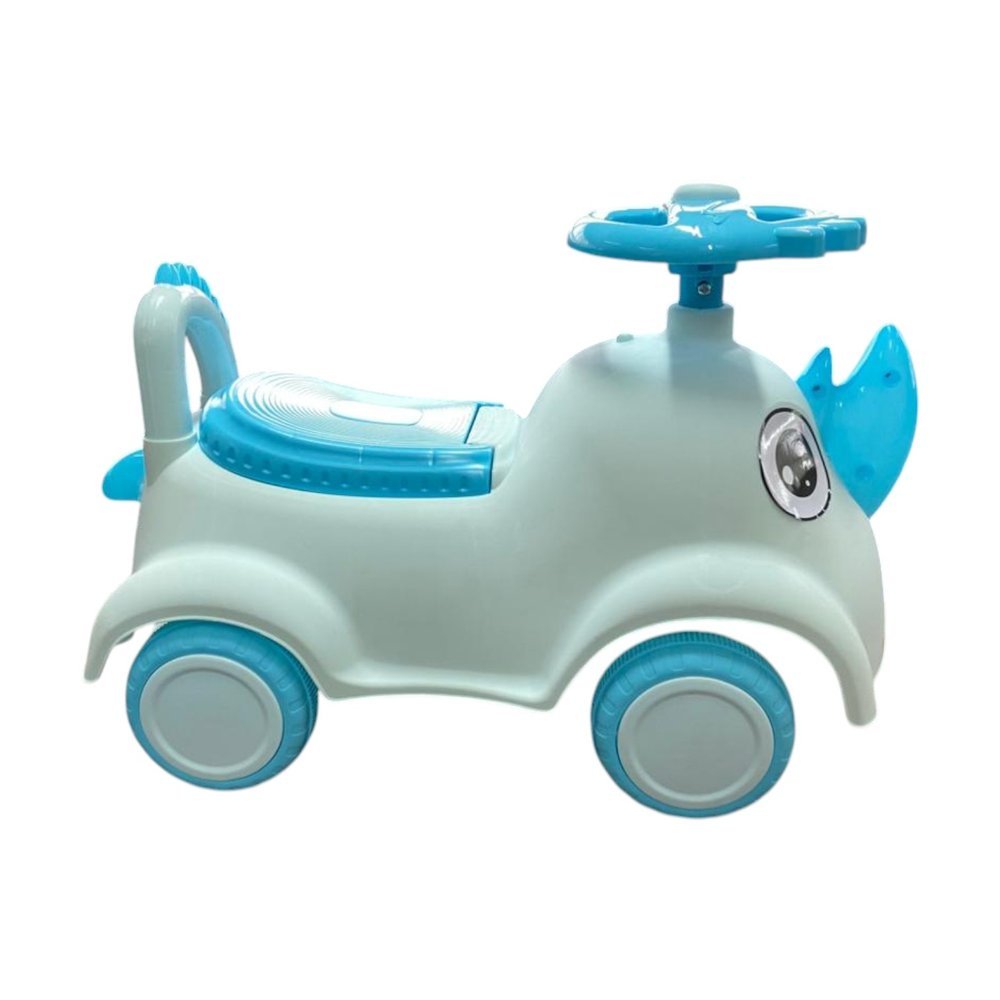 Andador Infantil Carrinho Rinoceronte Azul Bebe Primeiros Passos Seguro ...
