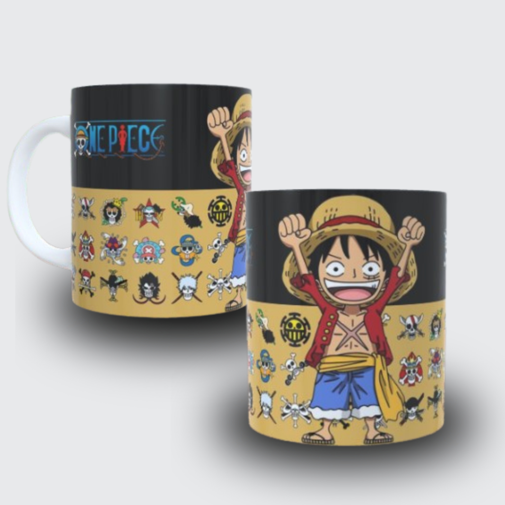 Caneca One Piece Chibi Mugiwaras Monkey D Luffy | Shopee Brasil