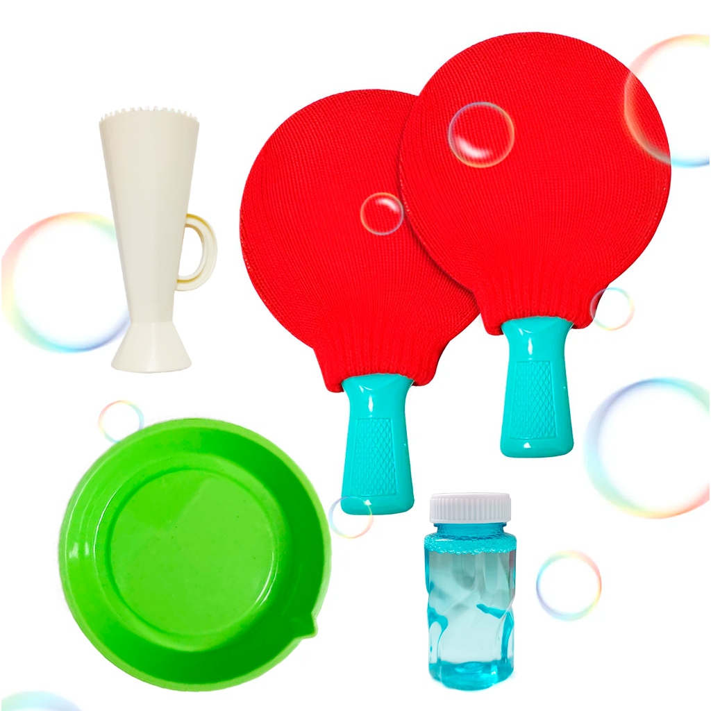 Brinquedo Lança Bolha de Sabão Ping Pong Bolha de Sabão | Shopee Brasil