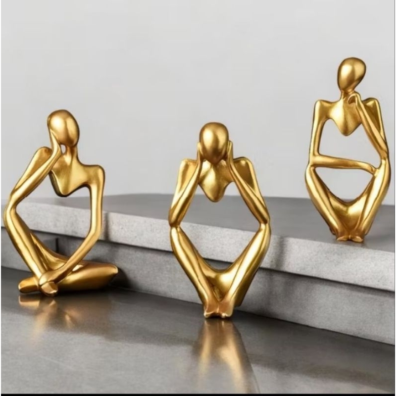 Trio de Boneco Pensador - Envio Imediato | Shopee Brasil